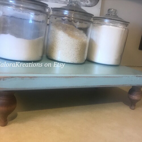 Rustic Wood Riser Modern Farmhouse Riser Tiered Tray Rustic - Etsy