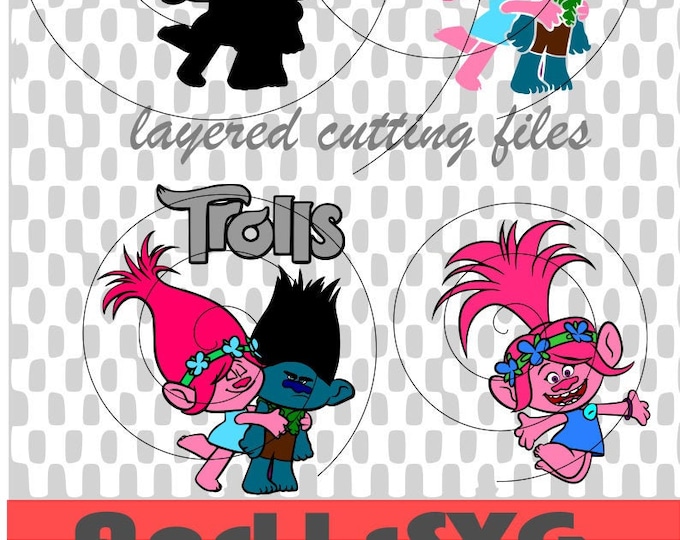 Poppy SVG, Trolls Poppy Hair Svg and Png, Cutting Files for Cricut ...
