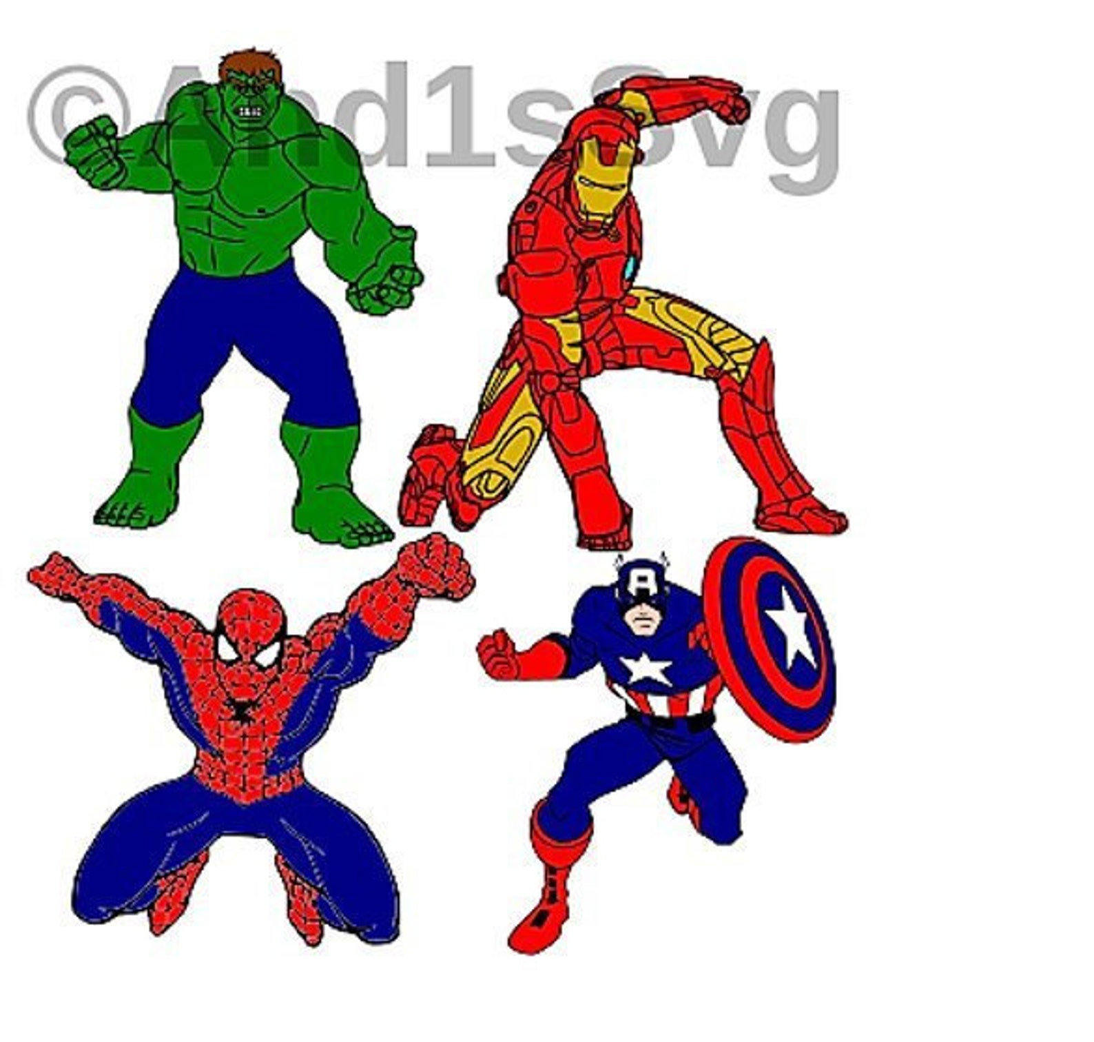 Marvel Hero SVG - Etsy