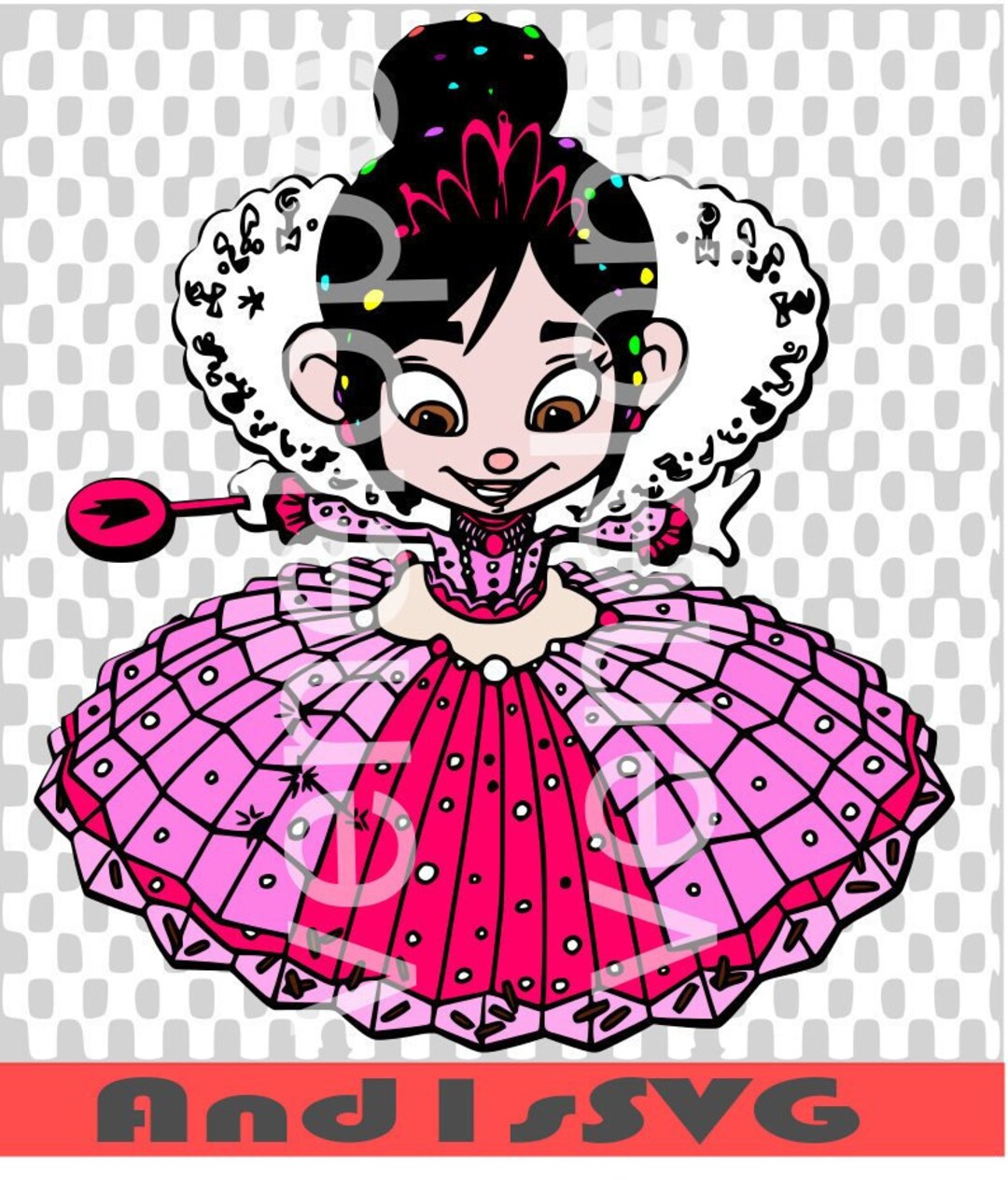 Venelope Princess Wreck It Ralph SVG - Etsy