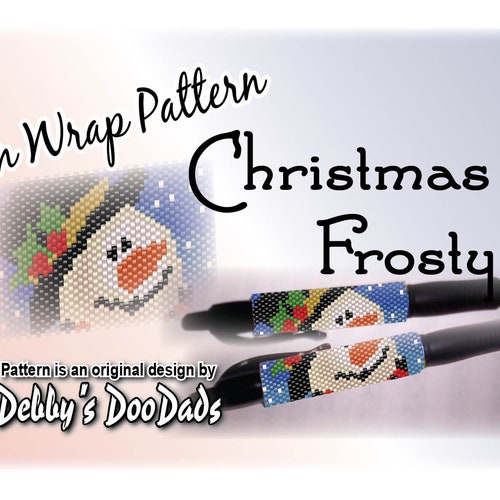 Beaded Pen Wrap Pattern Even Count Peyote Stitch Instant - Etsy