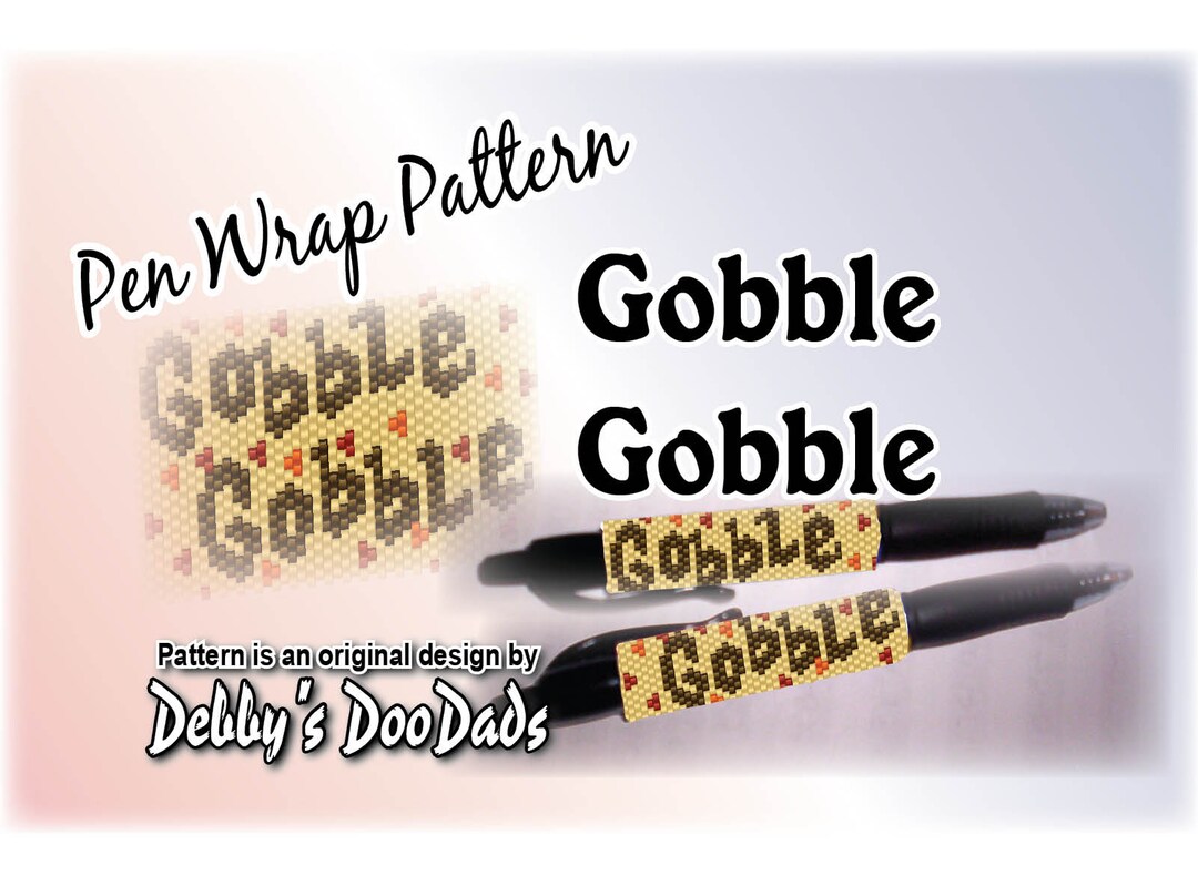Pen Wrap PATTERN ~ Gobble Gobble - Etsy