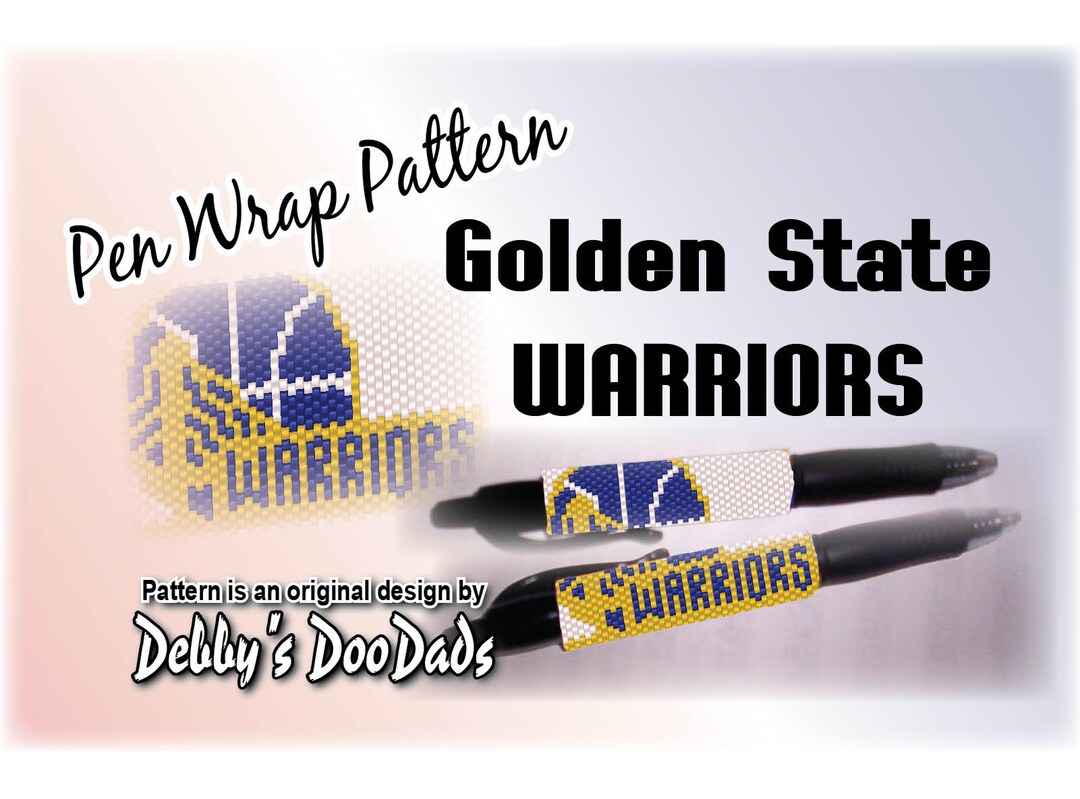 Pen Wrap PATTERN Golden State Warriors Peyote Stitch - Etsy