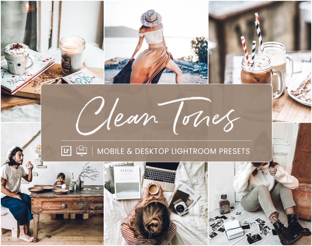 Clean Tones Lightroom Presets: Mobile & Desktop Photo Filter (DNG) - Etsy