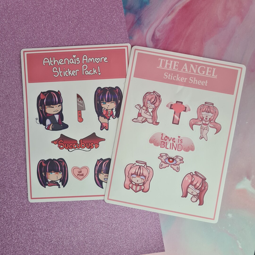 Vtuber Athenaisamore Sticker Sheet - Etsy
