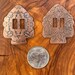 6 Large Oval Conchos, Solid German Silver, Southwestern Sunburst Style ...