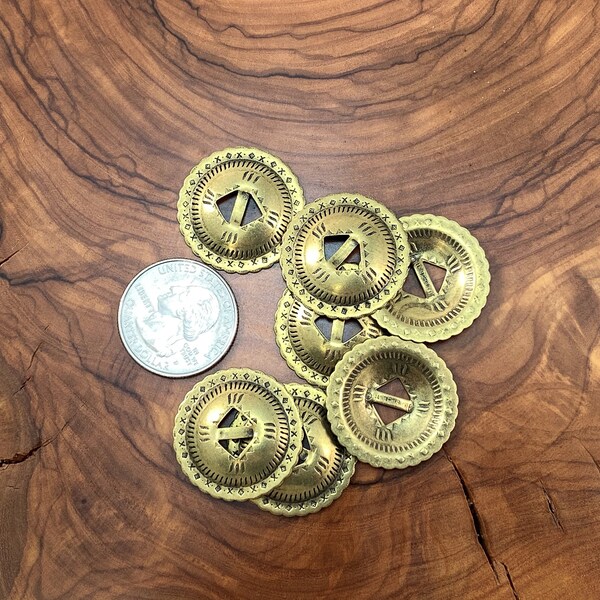 Round Conchos - Etsy