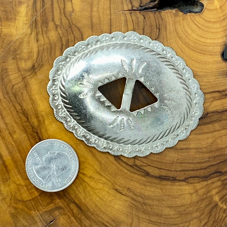 10 Large Oval Conchos Choice of Finishes Southwestern Style - Etsy