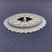 6 Large Oval Conchos, Solid German Silver, Southwestern Sunburst Style ...