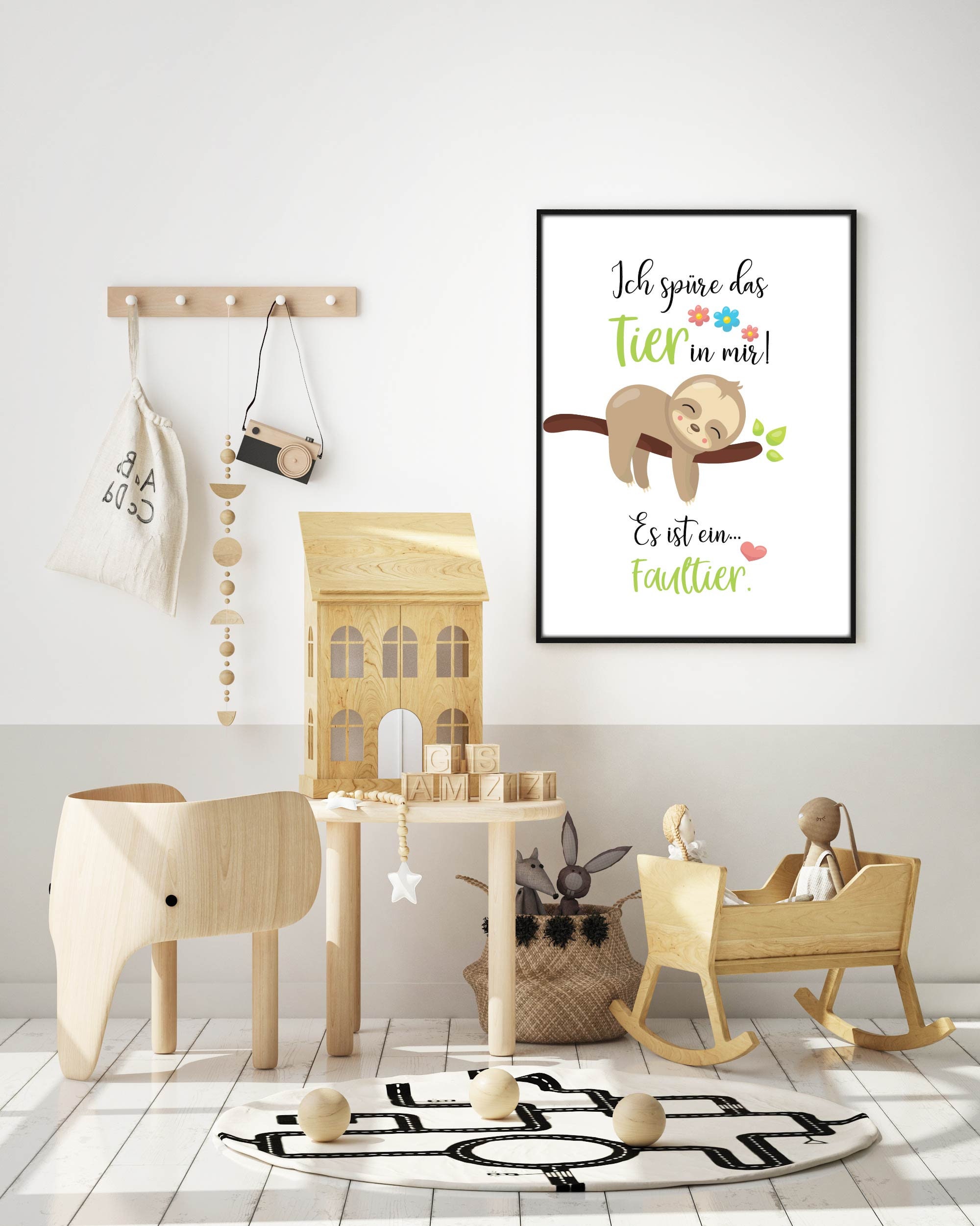 Sloth Feel DIN A4 Art Print Modern Unframed - Etsy España