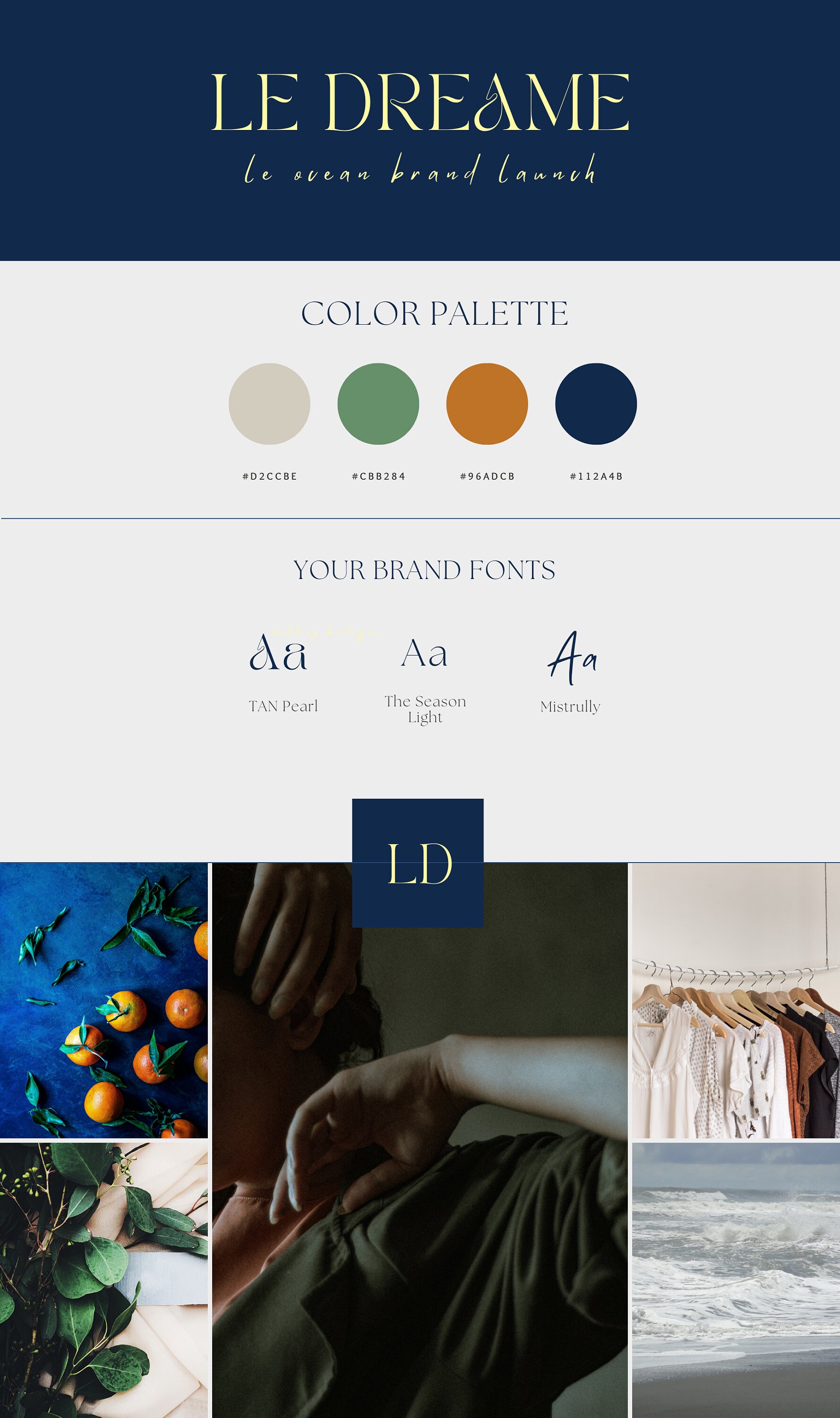 Canva Brand Board Template, Inspiration Board, Editable Brand Board ...