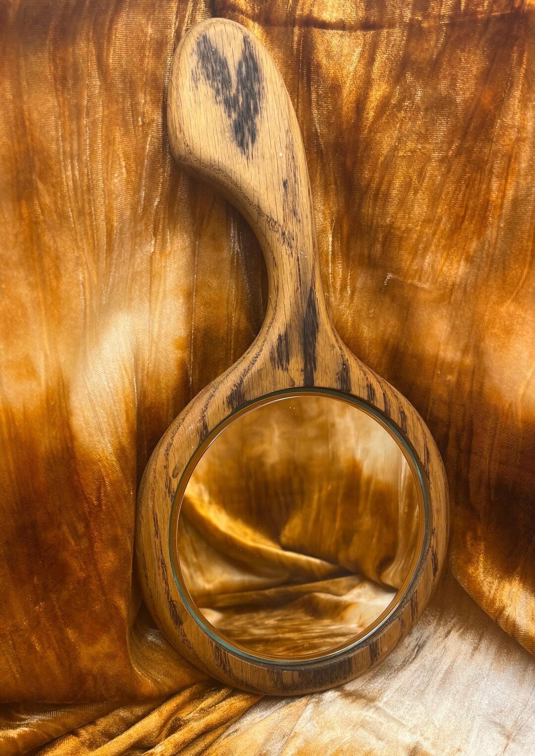 Retro Wooden Handcrafted Hand Mirror - Minimalist & Simple Design - Etsy
