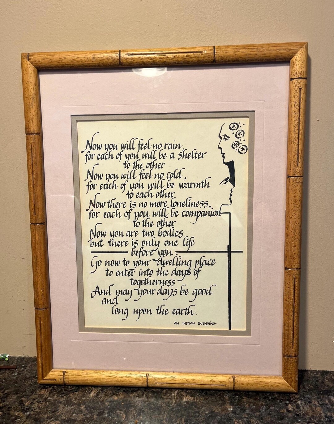 Apache Native American Wedding Prayer Blessing Framed - Etsy