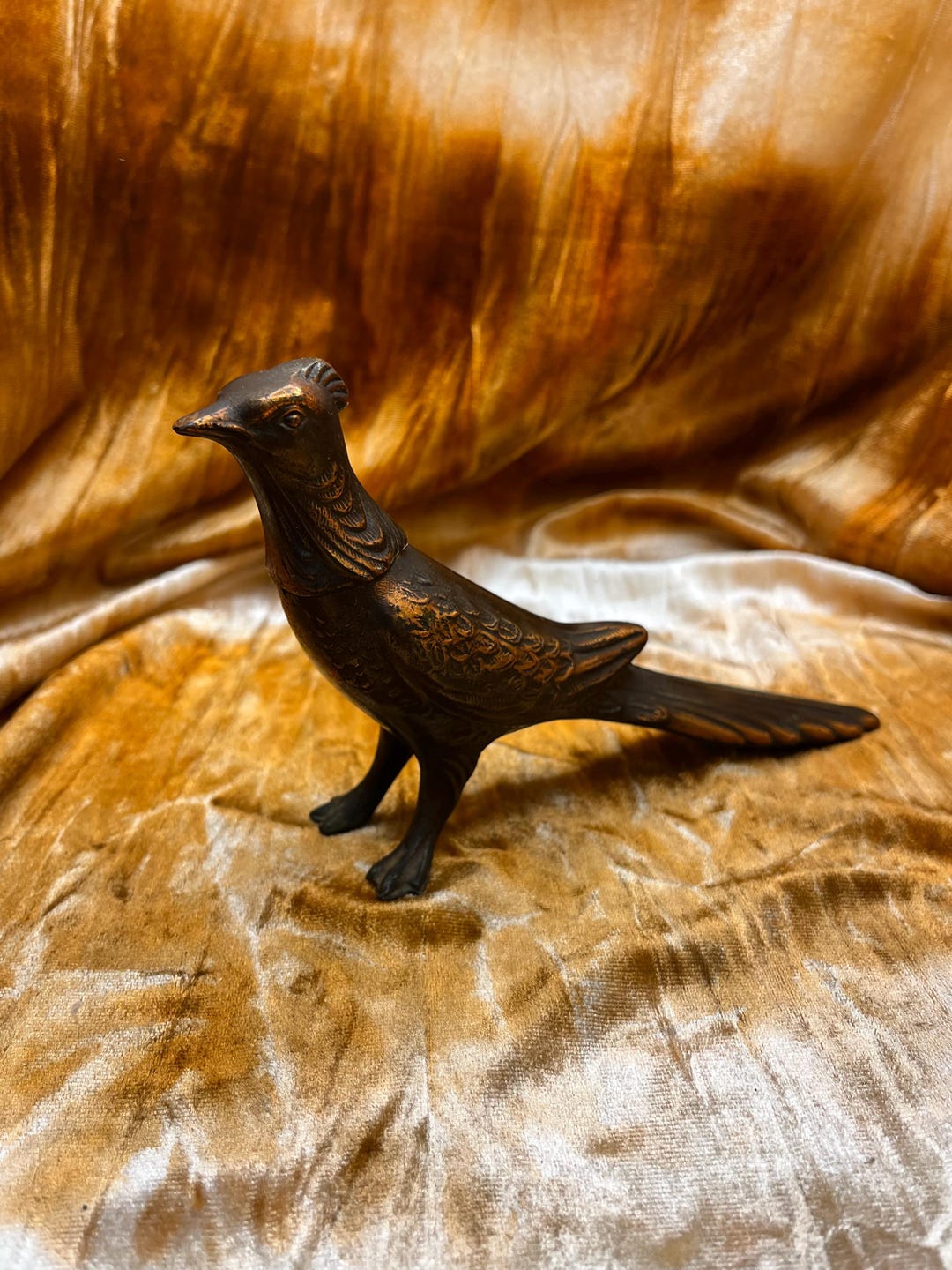 Vintage 7” Metal Pheasant Bird Table Figurine - Etsy