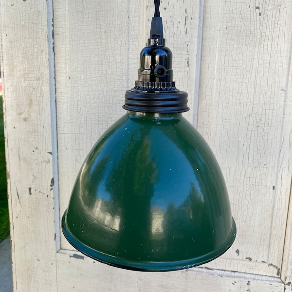 Green Pendant Light - Etsy