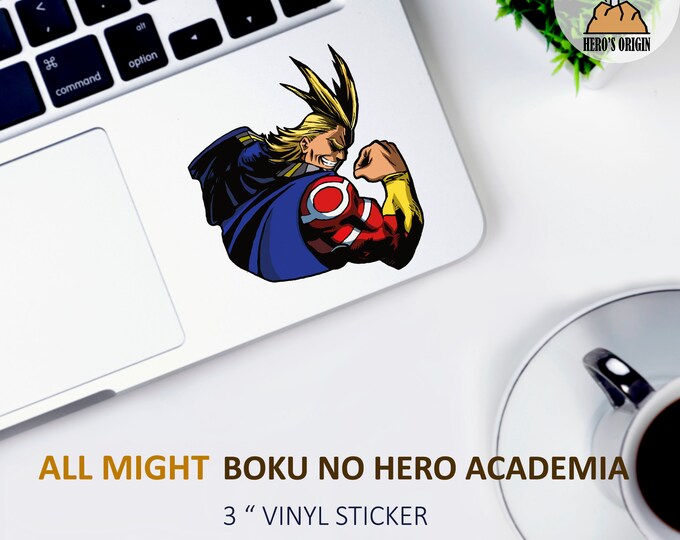 All Might Sticker, Anime Stickers, My Hero Academia,macbook Pro ...