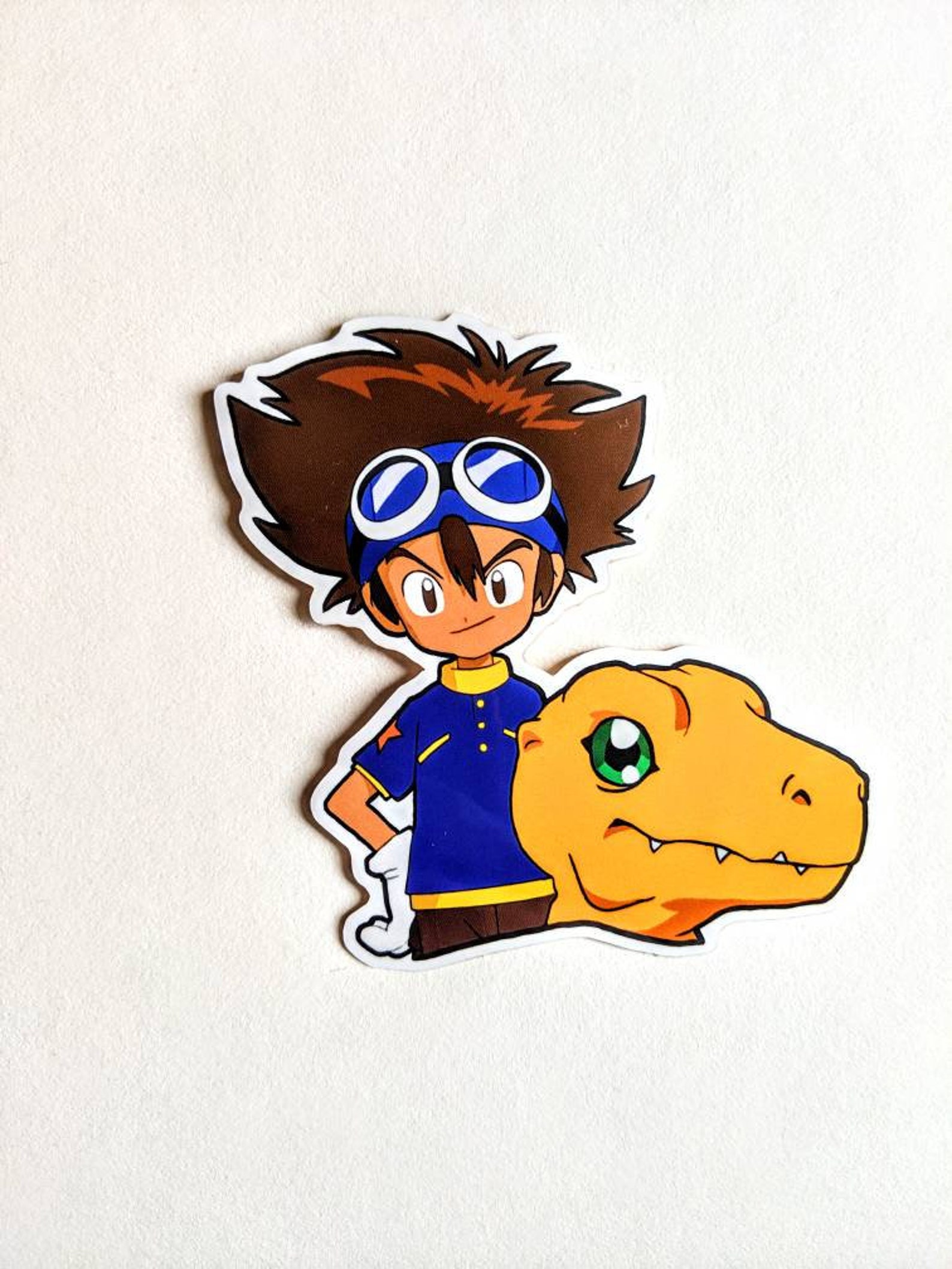 Digimon Anime Stickers Tai & Agumon Stickers Digivice | Etsy