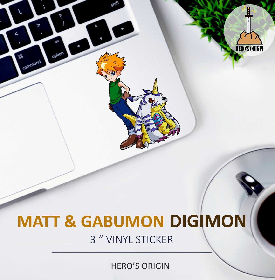 Digimon Stickers Matt & Gabumon Sticker Digimon Adventure | Etsy
