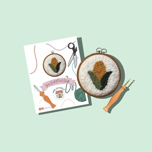 Punch Needle Kit for Beginner, Iowa Corn Punch Needle Kit, DIY Starter ...