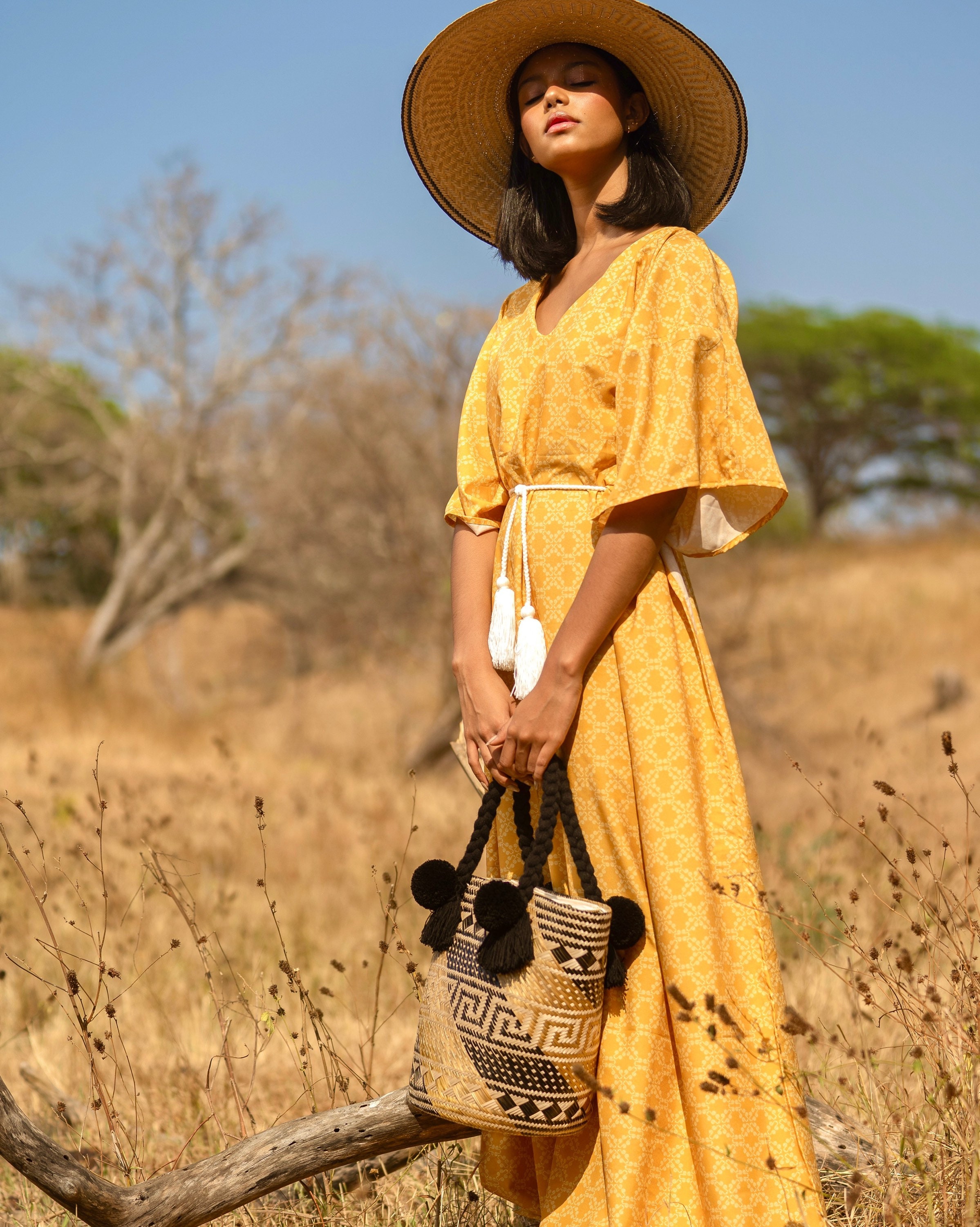 Silk dresses wayuu style dress boho style dress | Etsy