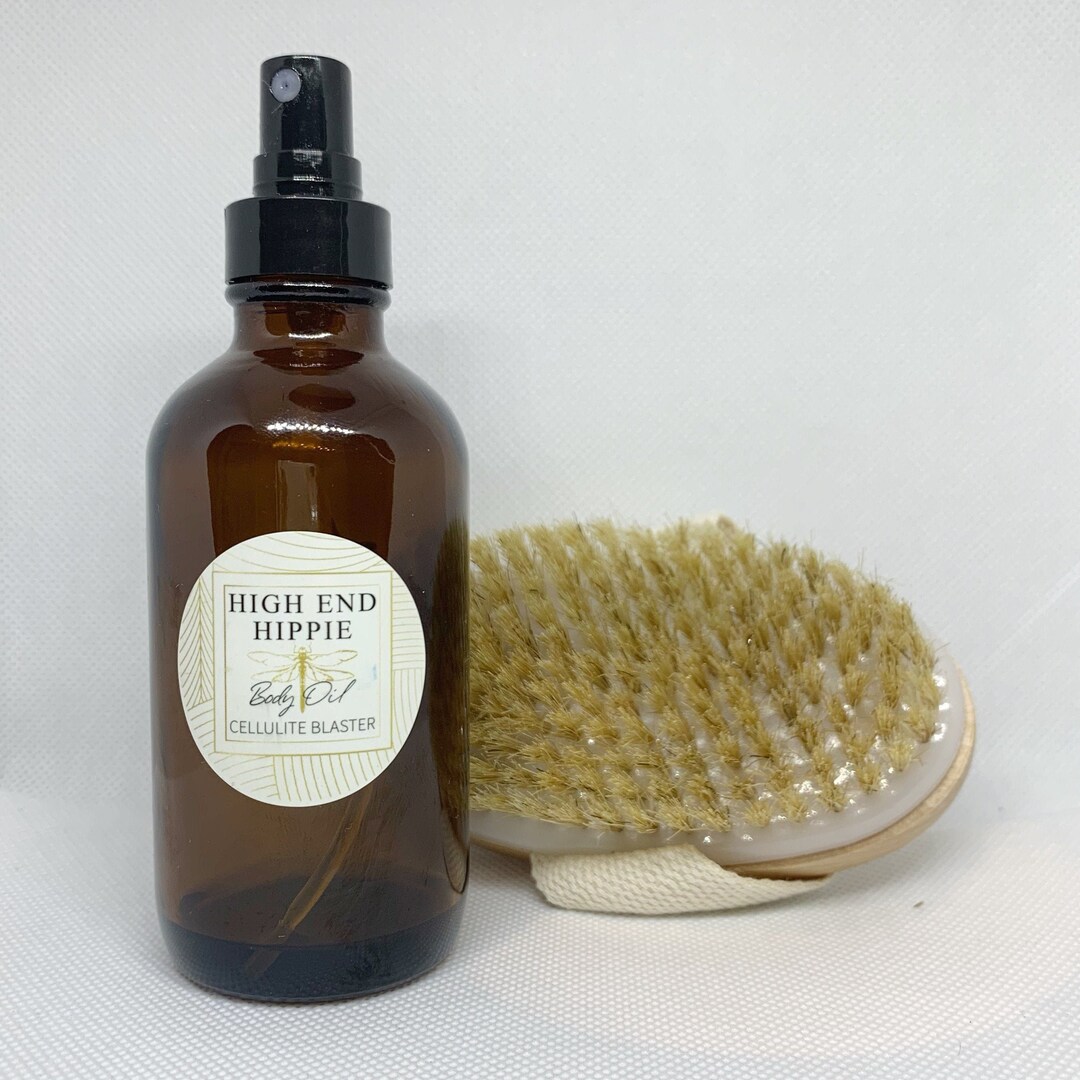 Cellulite Body Oil With Dry Brush | Organic, Smoothing and Toning Oil ...