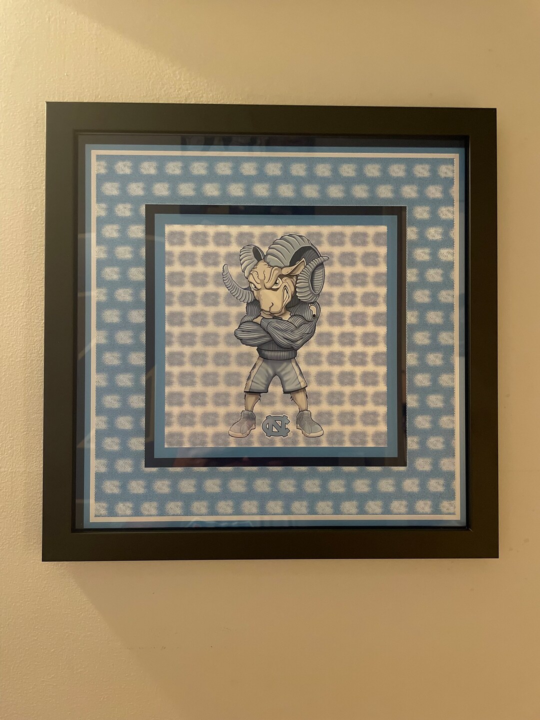 UNC Tarheel Mascot Custom Wall Hanging - Etsy