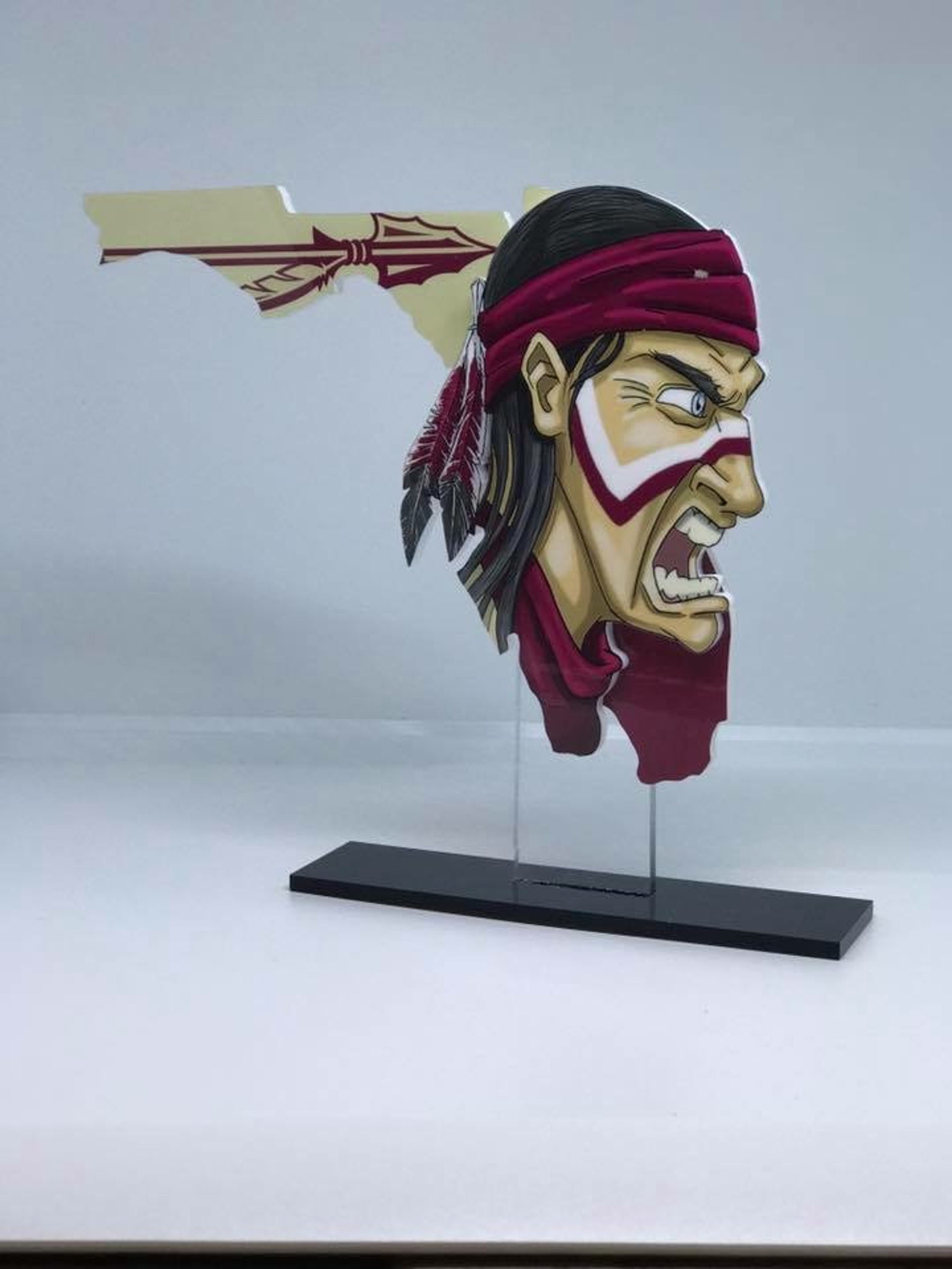 2d Team Mascot and State Acrylic Cutouts - Etsy