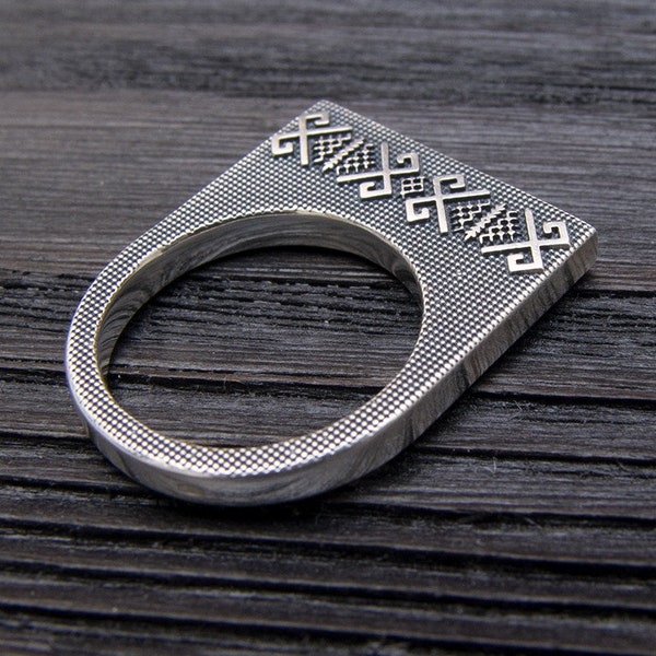 Silver Cast Ring - Etsy