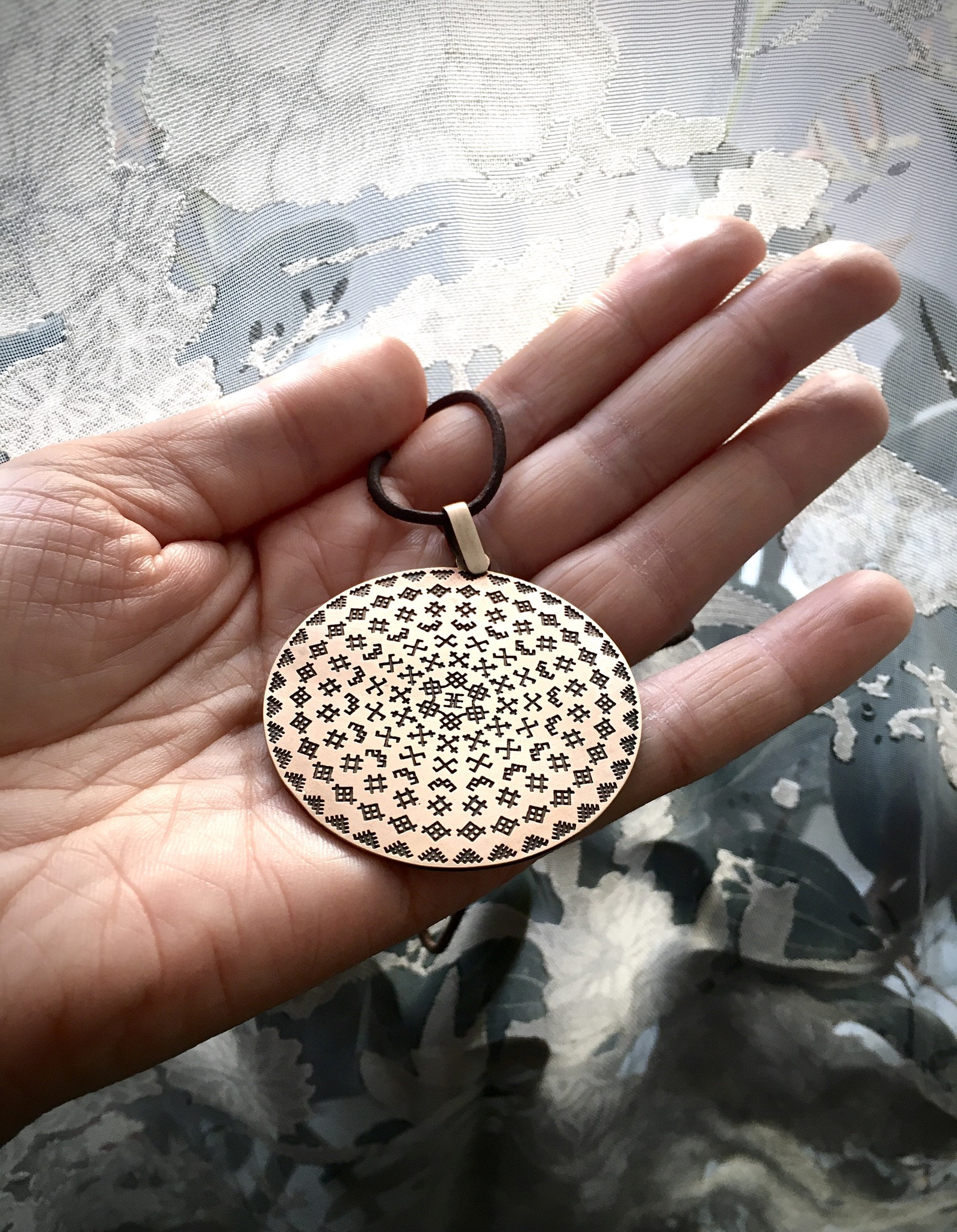 Medallion With Ancient Baltic Solarlatvian Calendar Pagan | Etsy