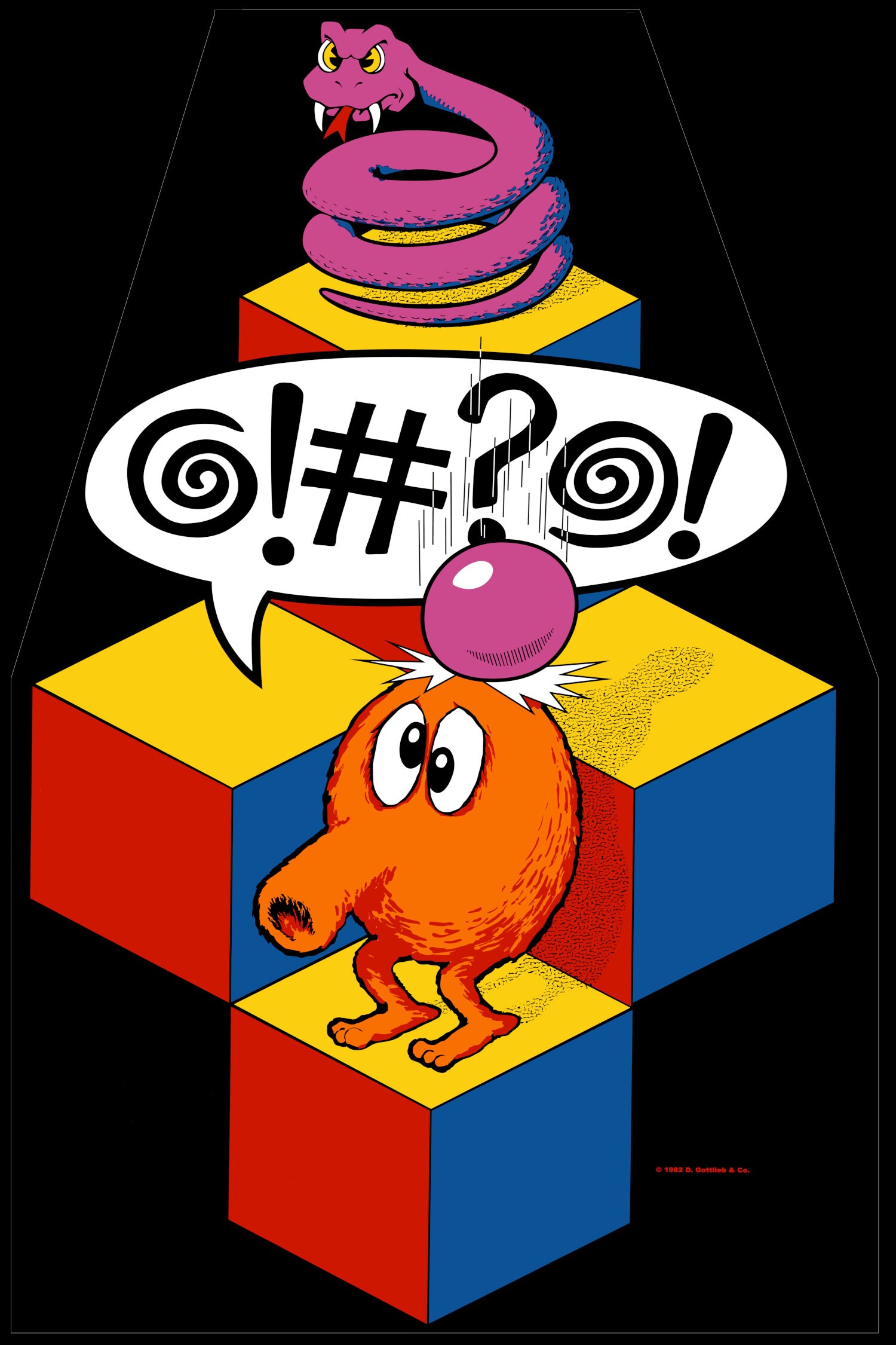 QBert Side Art Wall Poster Multiple Sizes and Paper | Etsy