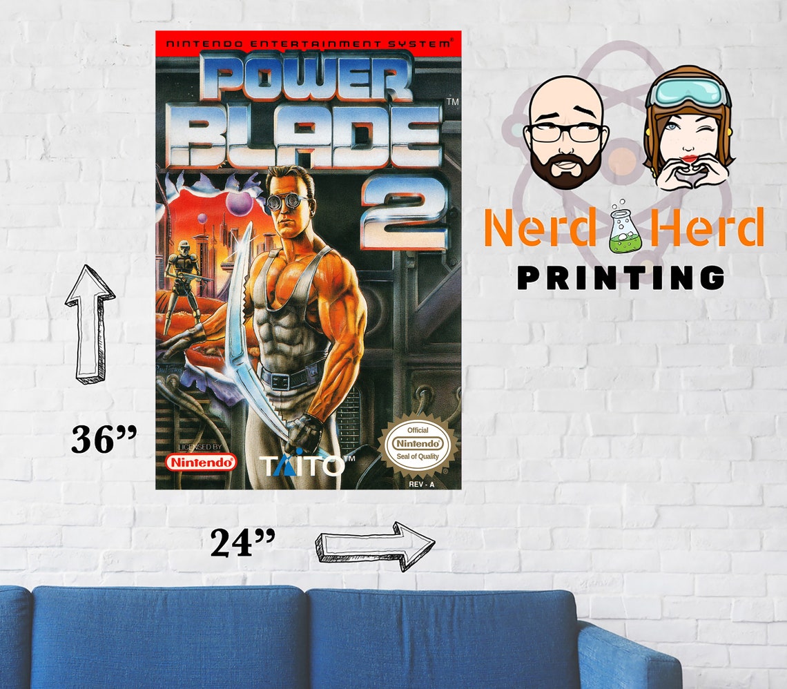 Power Blade 2 NES Box Cover Art Poster | Etsy