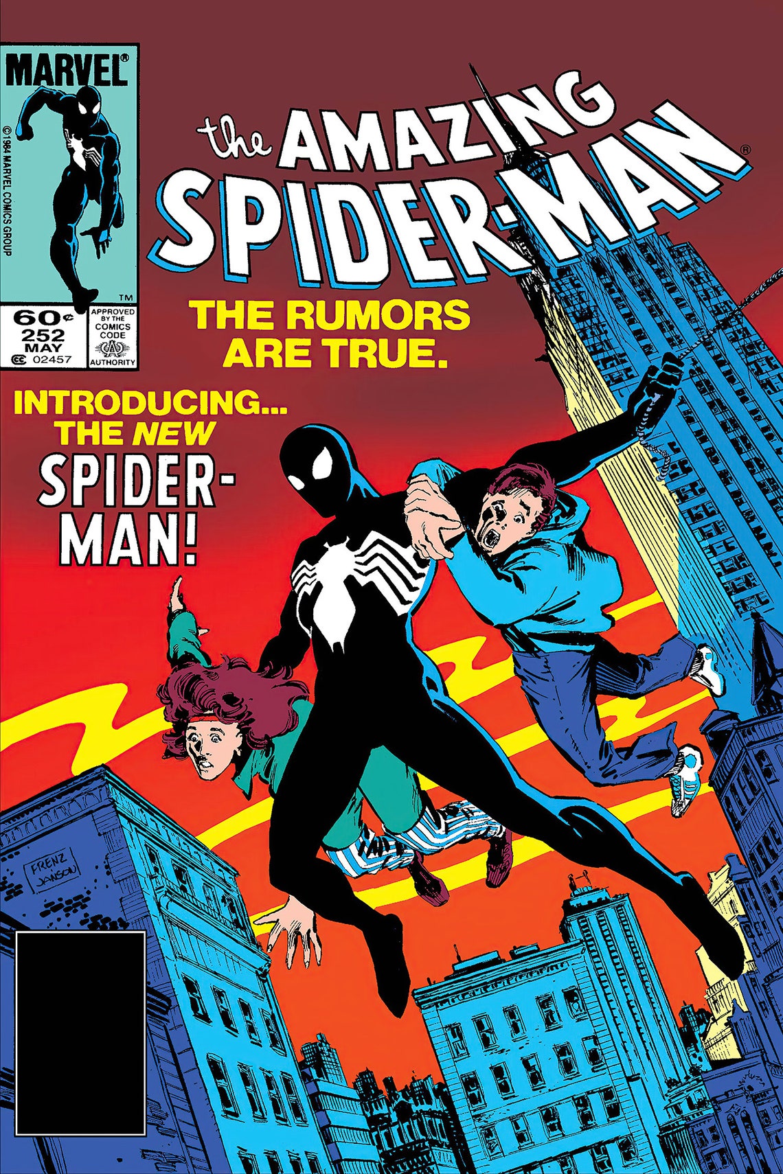 The Amazing Spider Man 252 Comic Cover Wall Poster Multiple Etsy