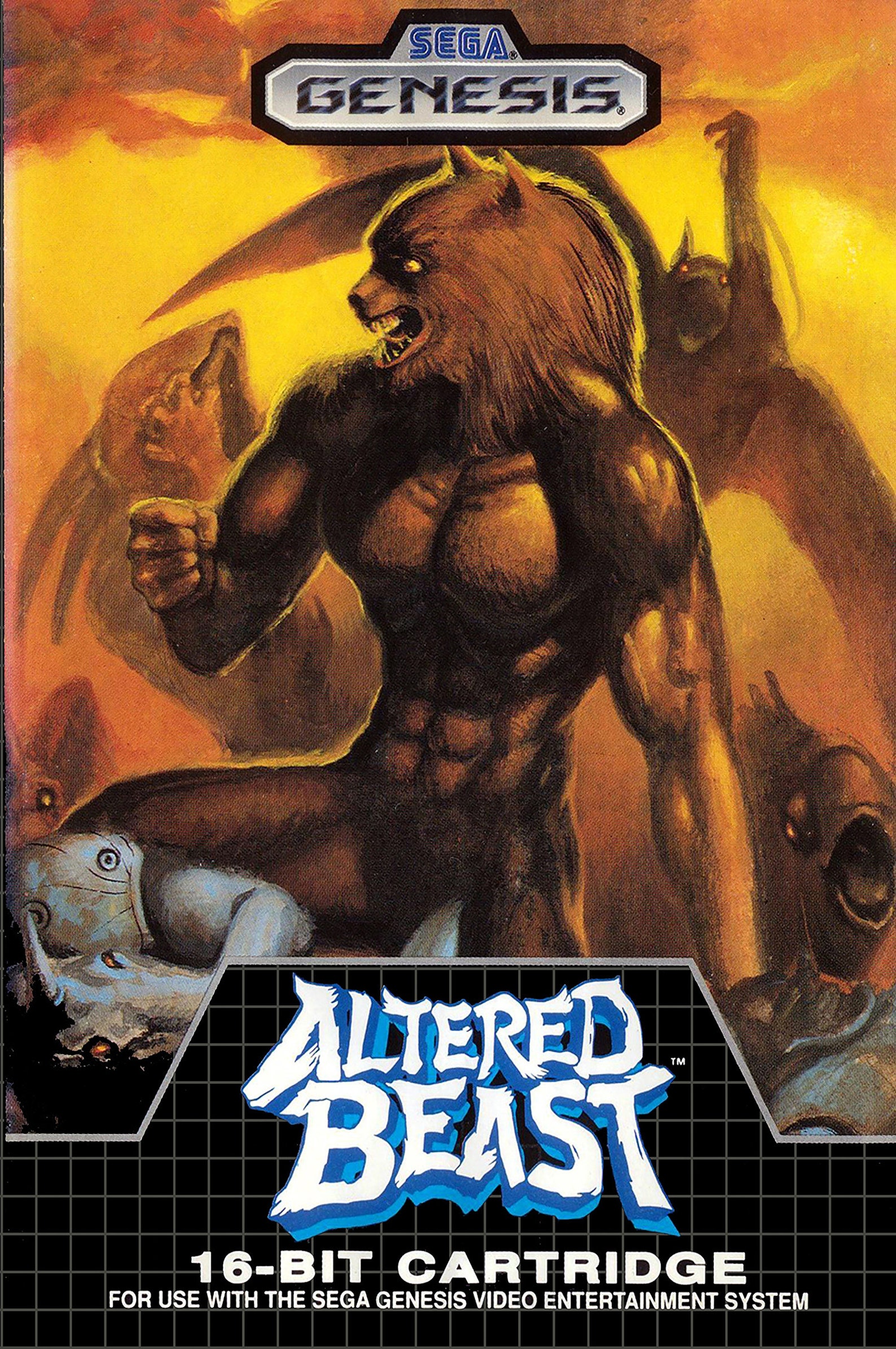 Altered Beast Sega Genesis Game Box Cover Art Poster Multiple | Etsy