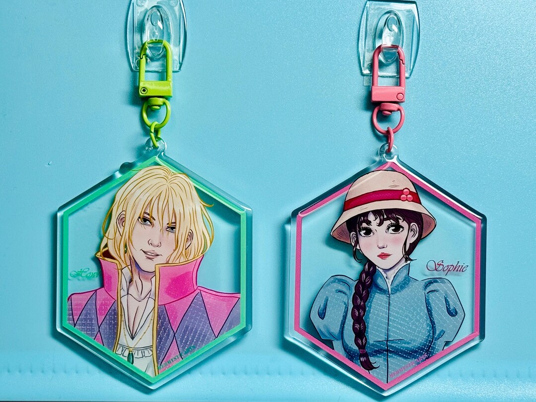 Howl's Moving Castle Keychains - Etsy
