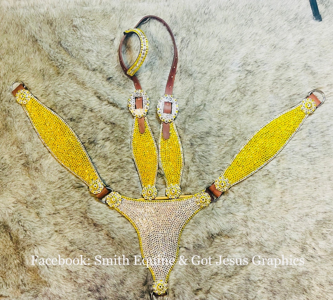 Blinged Out Tack Set More Colors & Sizes Available Breast Collar ...