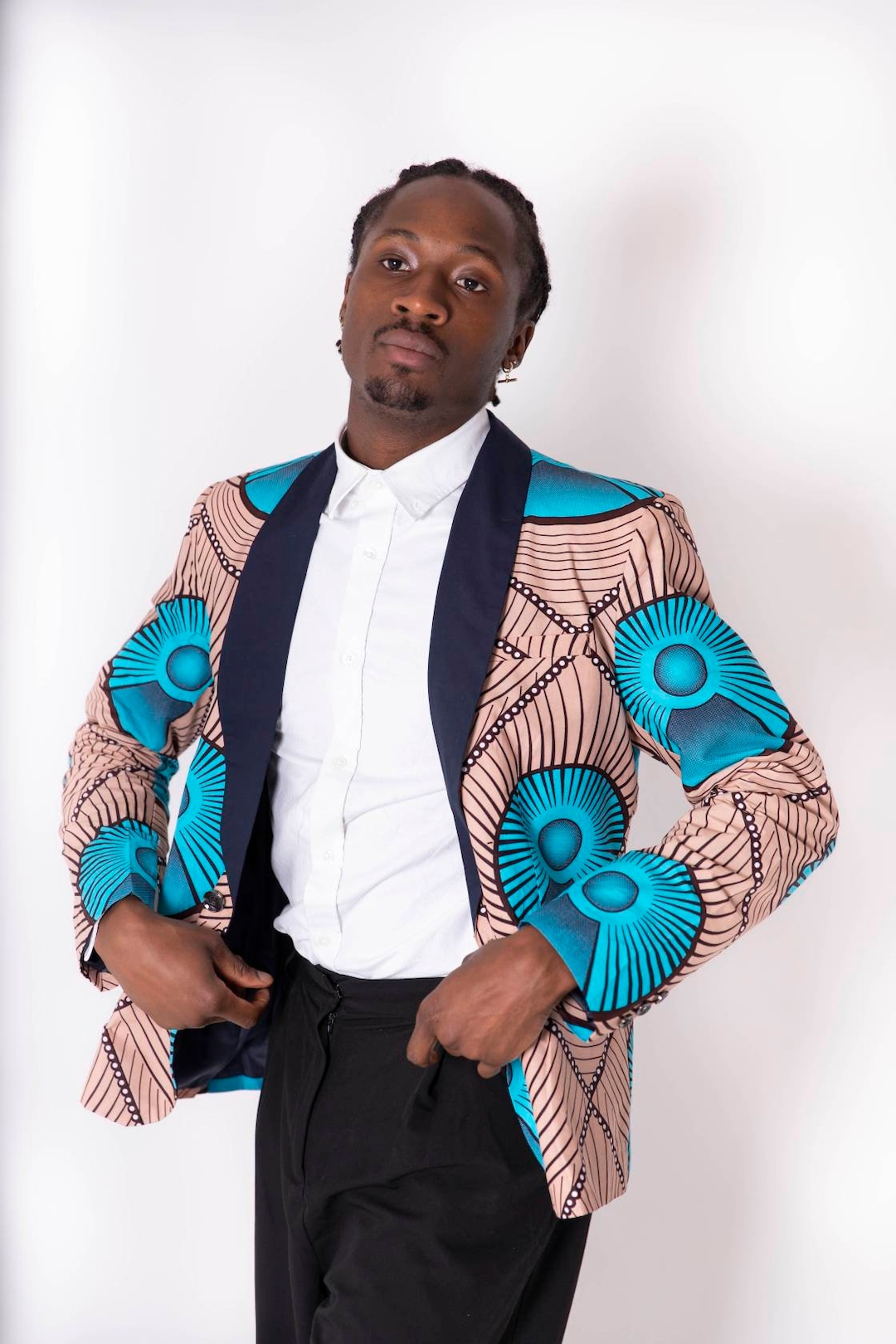 Mens African Print Suit Blazer, Ankara Mens Blazer, African Print ...