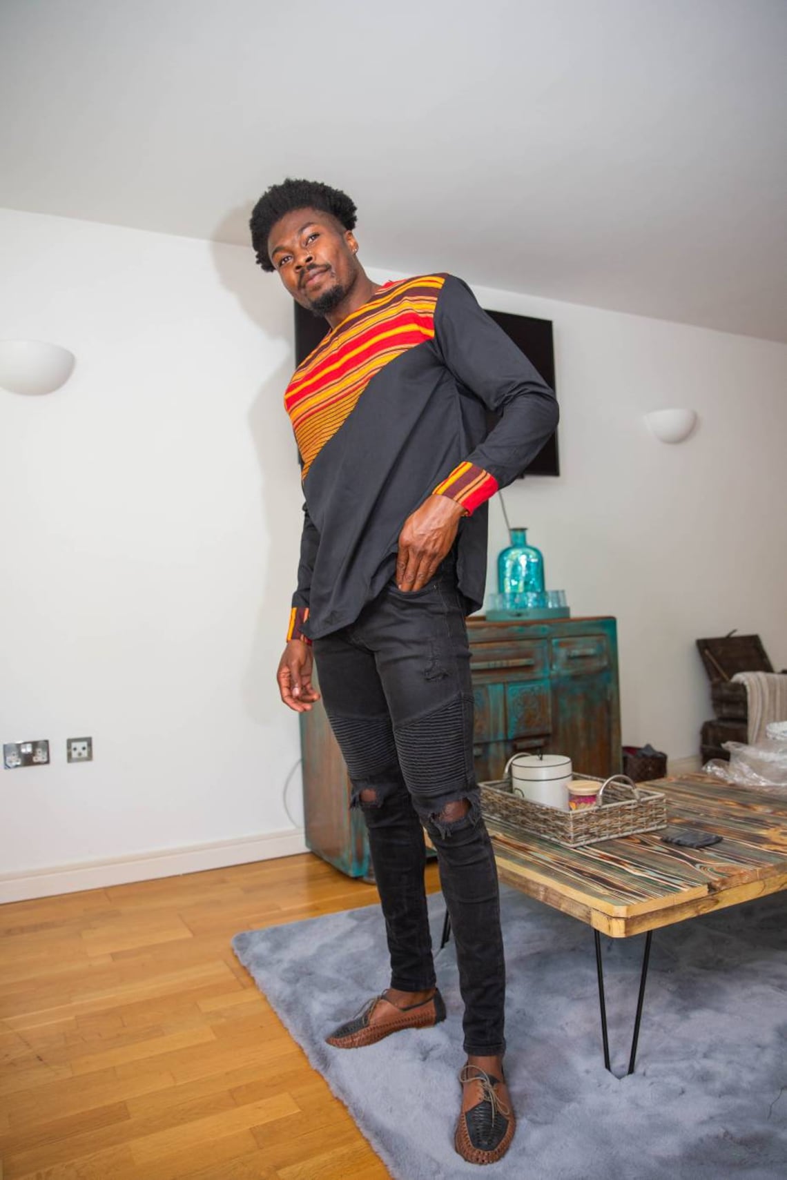 Kikoyi print shirt african wear for men african print men | Etsy