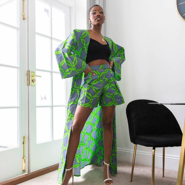 African Print Shorts - Etsy