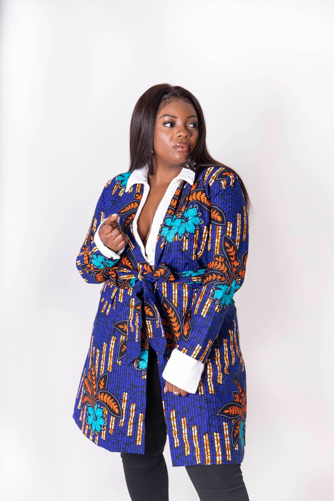 Michela African Print Blazer Ankara Blazer African Print - Etsy