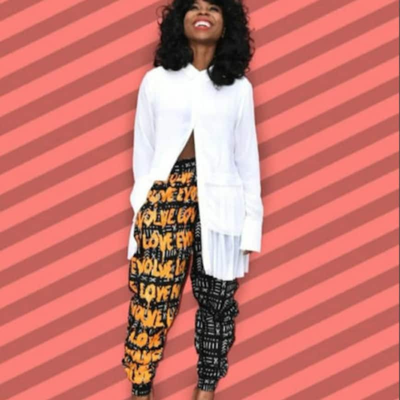 Two Tone Pants Women - Etsy