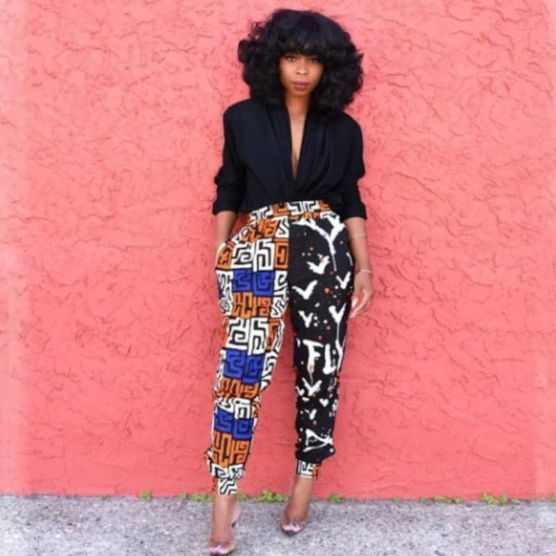 African Jogger Pants - Etsy