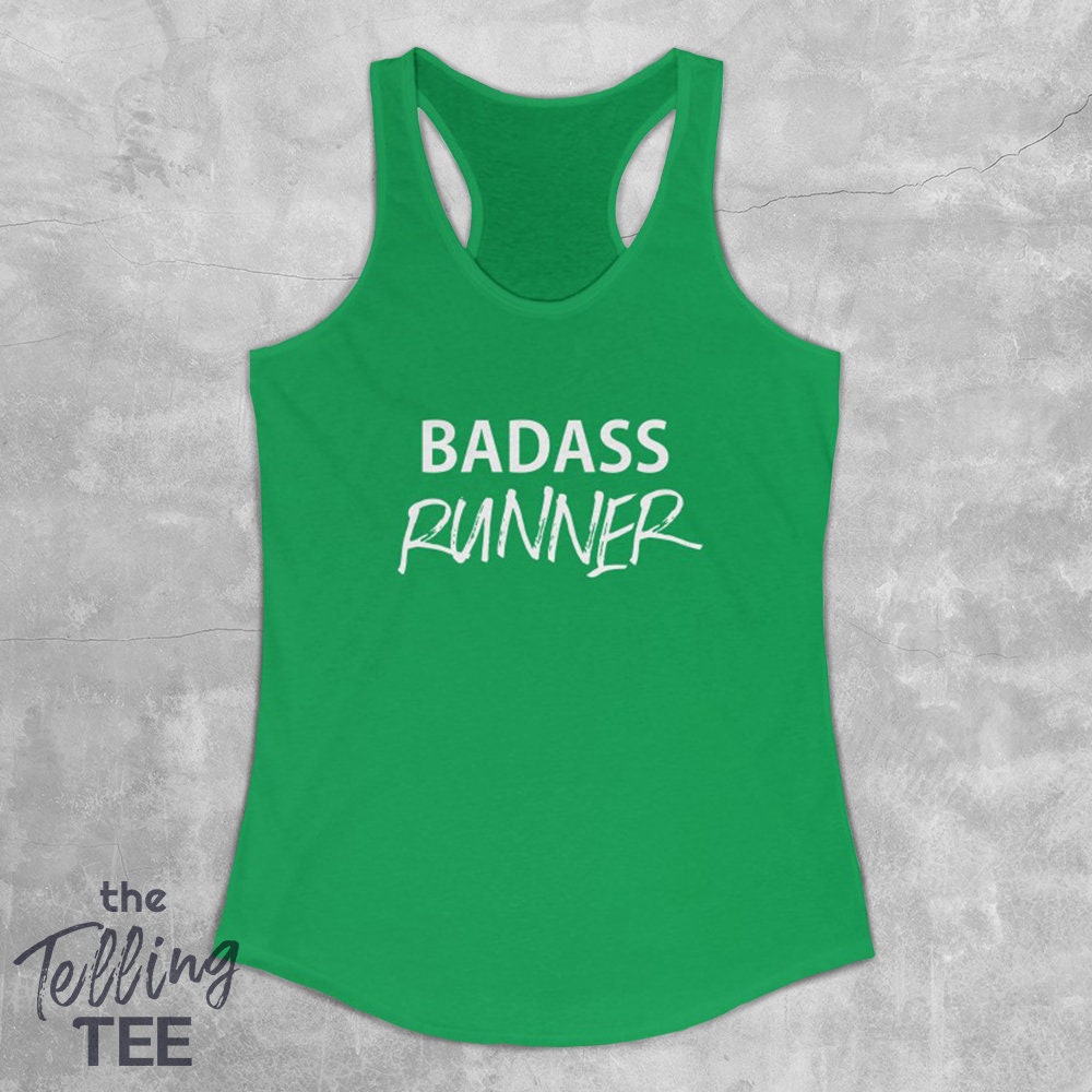 Badass Runner Tank for Her Funny Running Shirt Sleeveless - Etsy