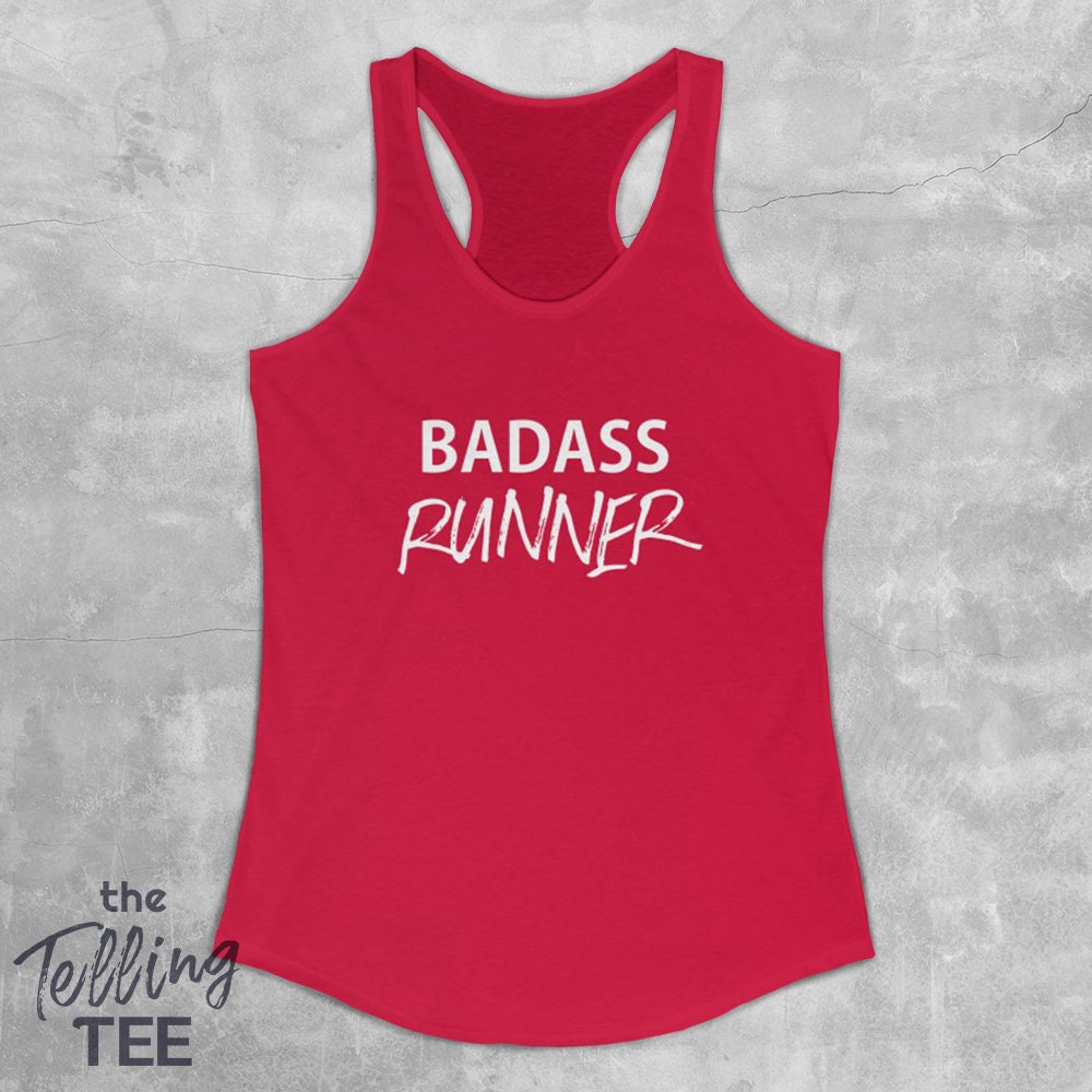 Badass Runner Tank for Her Funny Running Shirt Sleeveless - Etsy