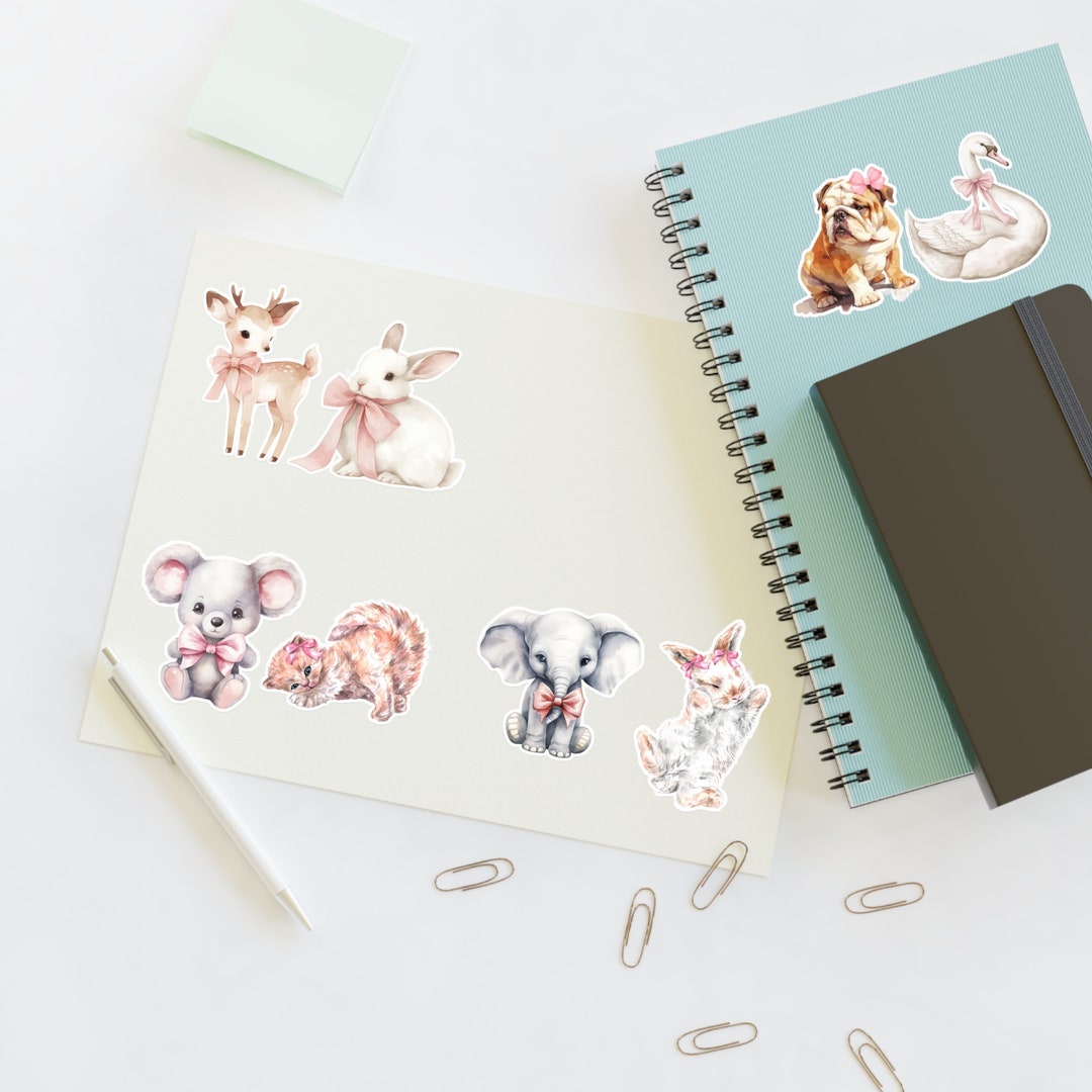 Coquette Critters Animal Sticker Pack Coquette Sticker Cute Sticker ...