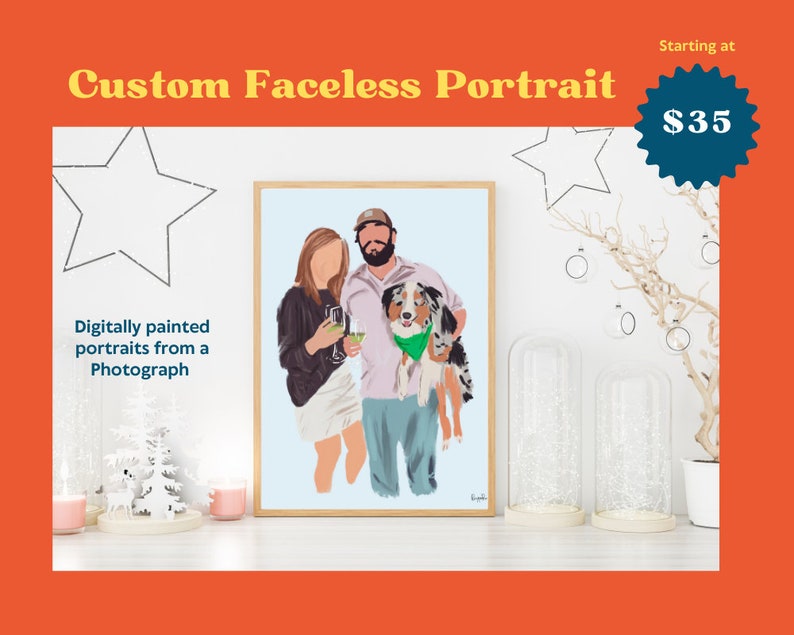 Custom Faceless Digital Painting | Digital Portrait | Custom Portrait ...
