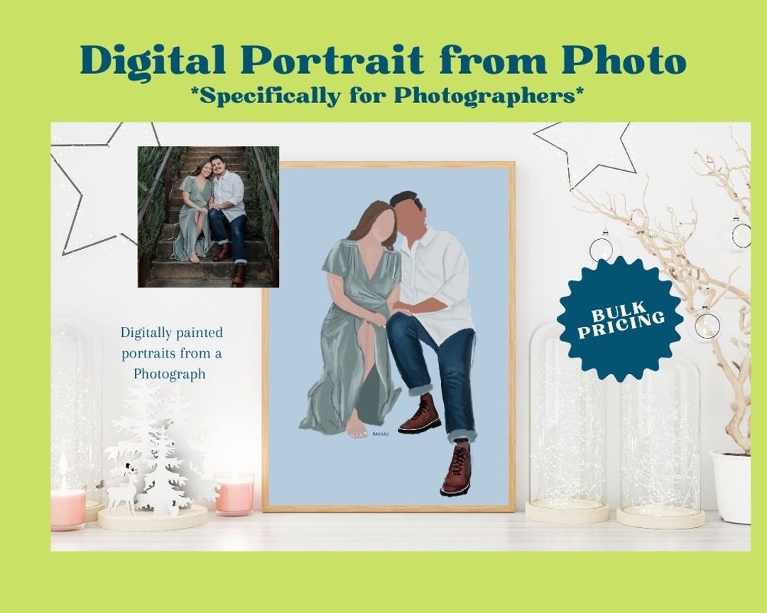 Custom Faceless Digital Painting for Photographers | Digital Portrait ...