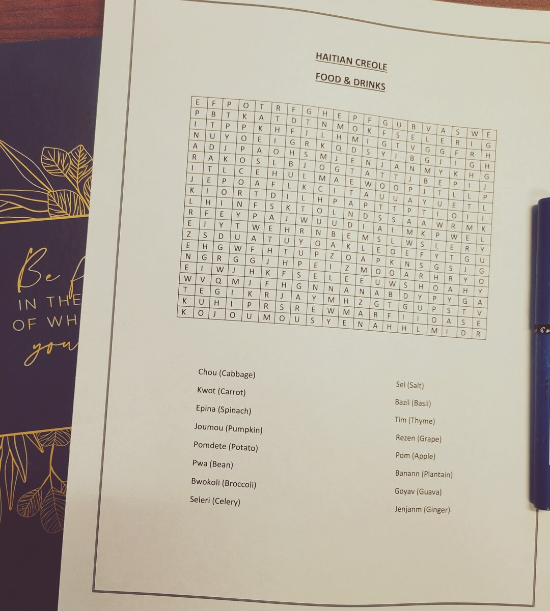 Haitian Creole Word Search Puzzle for Kids & Adults Fun - Etsy