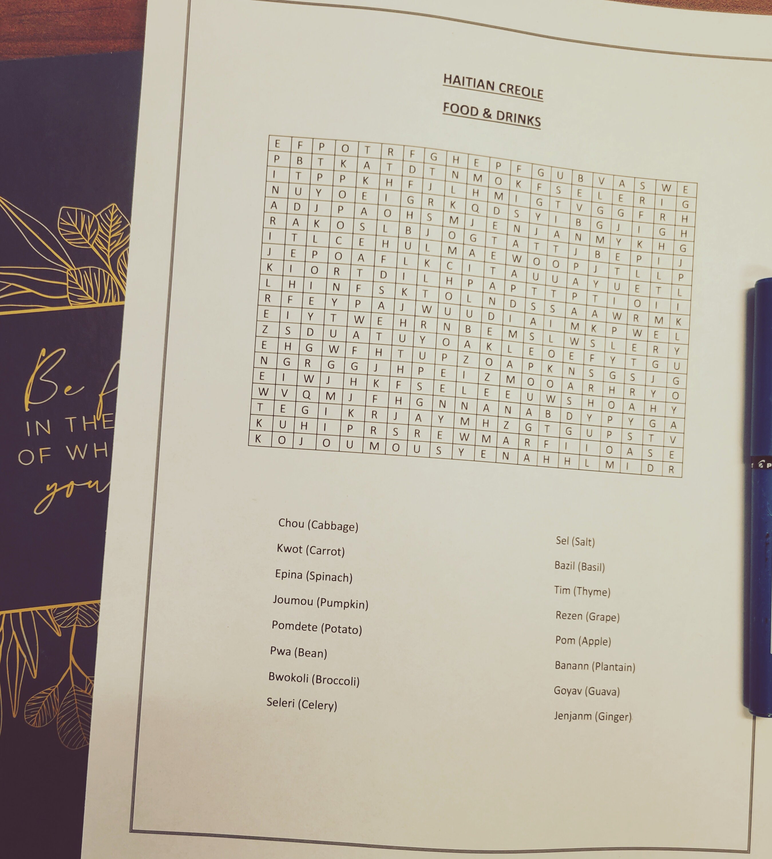 Haitian Creole Word Search Puzzle for Kids & Adults Fun - Etsy
