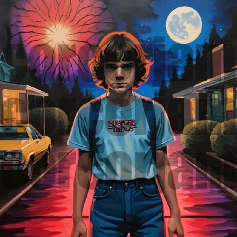 Stranger Things Aesthetic High Quality AI Generated Digital Art - Etsy