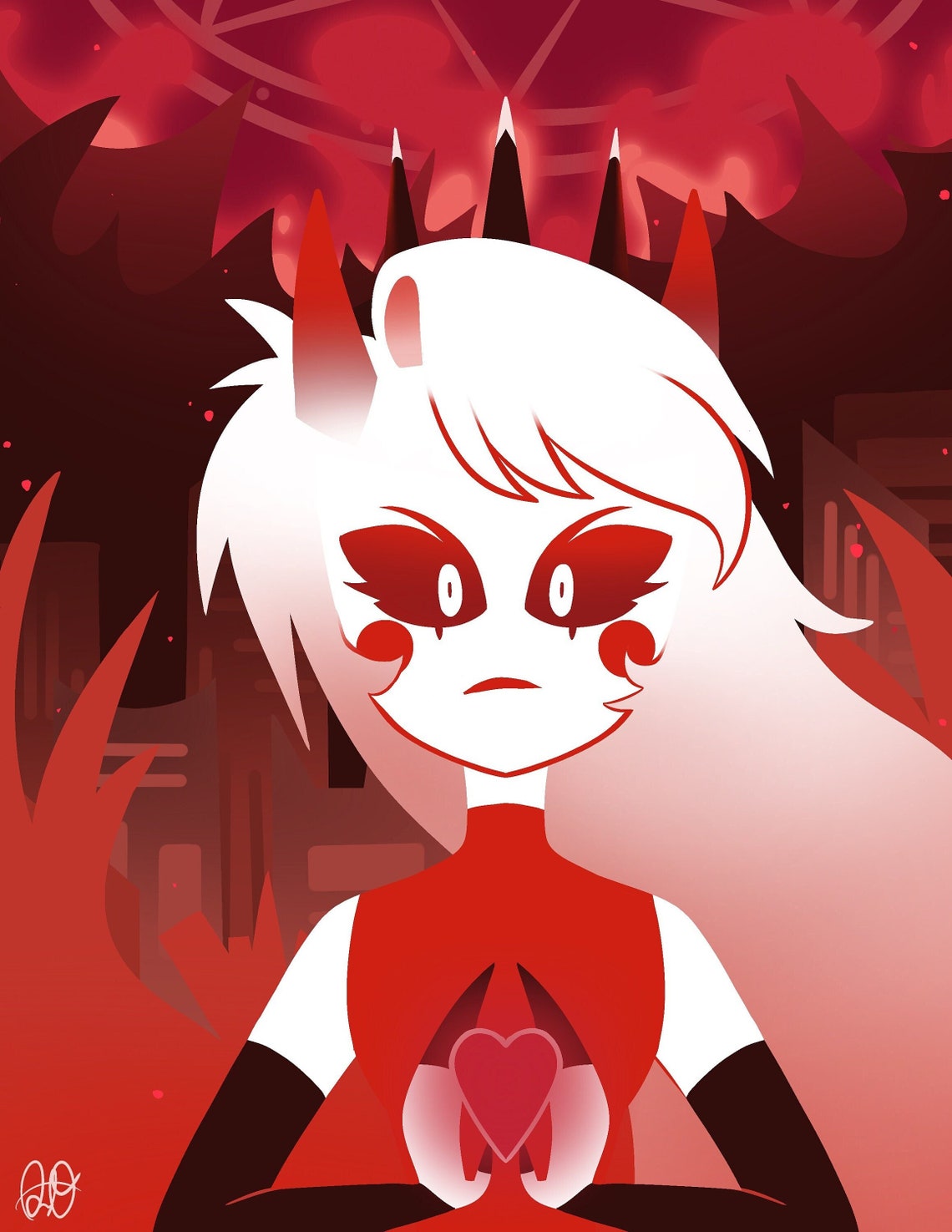 Princess of Hell | Charlie | Hazbin Hotel Print - Etsy